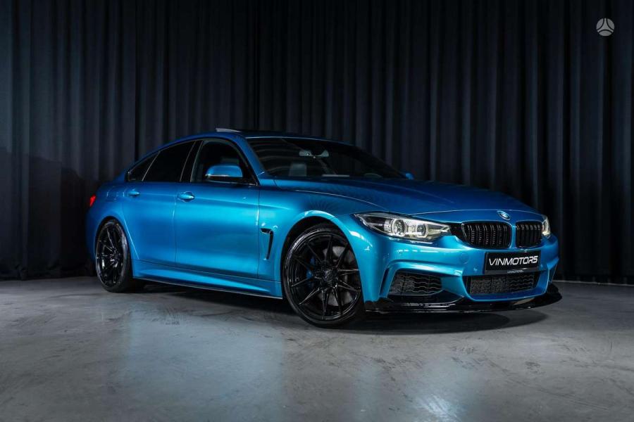 Blue BMW 440 2018 in Vilnius, with an engine capacity of 3.00 L and mileage of 145 thousand km for 26000 €, photo 4 on AUTOMOTO.COM.LV