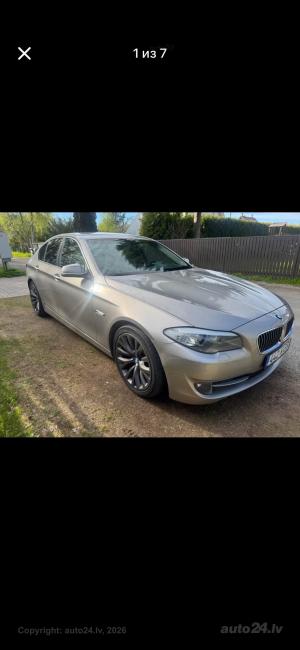 Smilšu krāsa BMW 5 Series 2012 Tallina, ar dzinēja tilpumu 2.00 L un nobraukumu 322 tūkst. km par 8500 €, foto  vietnē AUTOMOTO.COM.LV