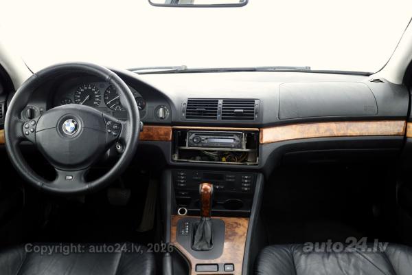 Black BMW 5 Series 1998 in Tallinn, with an engine capacity of 2.50 L and mileage of 496 thousand km for 1199 €, photo 5 on AUTOMOTO.COM.LV