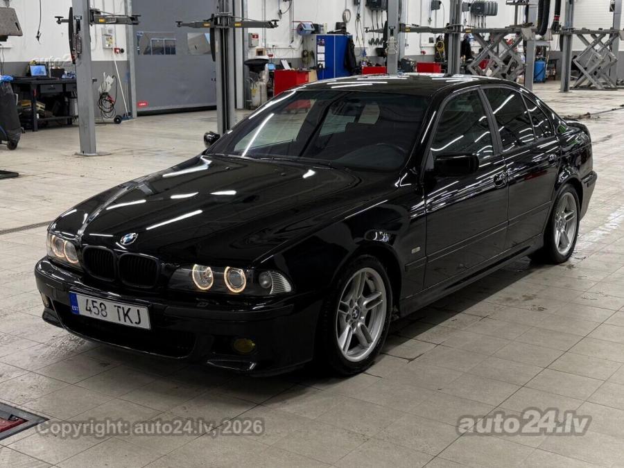 Black BMW 5 Series 2000 in Tallinn, with an engine capacity of 2.80 L and mileage of 412 thousand km for 3899 €, photo 4 on AUTOMOTO.COM.LV