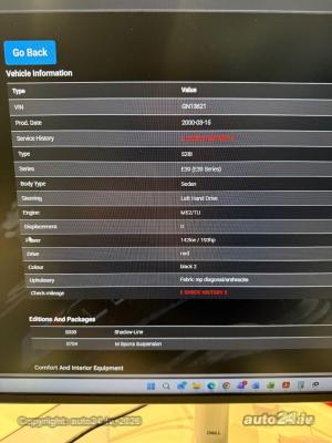Черный БМВ 5 Серия 2000 в Таллин, объемом двигателя 2.80 л и пробегом 411 тыс. км за 3500 €, фото 27 на AUTOMOTO.COM.LV