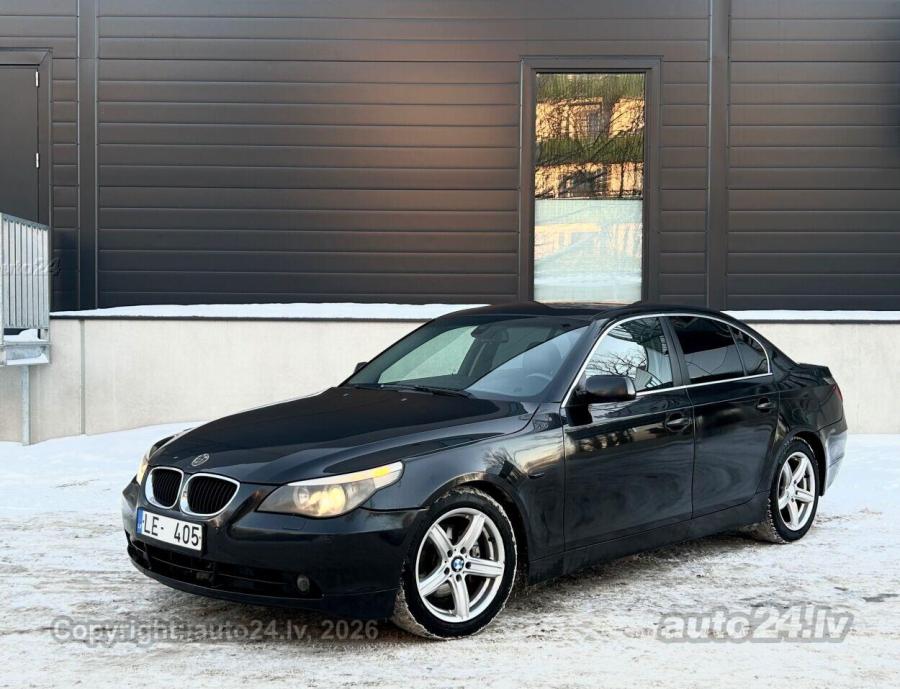 Black BMW 5 Series 2005 in Tartu, with an engine capacity of 3.00 L and mileage of 400 thousand km for 2390 €, photo 1 on AUTOMOTO.COM.LV