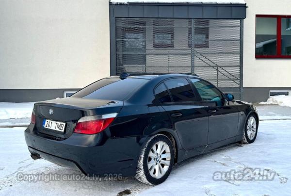Black BMW 5 Series 2005 in Tartu, with an engine capacity of 2.50 L and mileage of 0 thousand km for 3900 €, photo 6 on AUTOMOTO.COM.LV