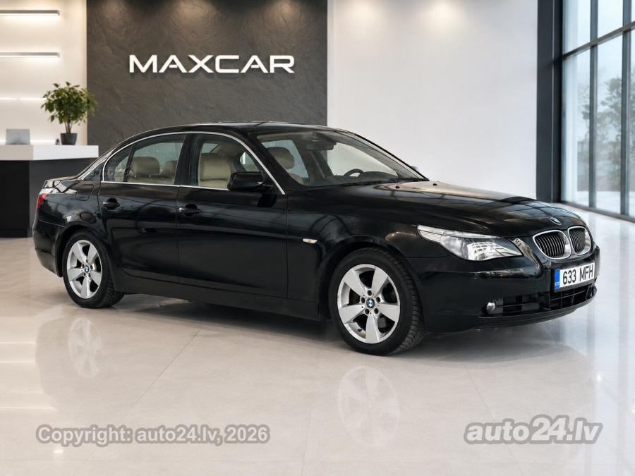 Black BMW 5 Series 2005 in Tallinn, with an engine capacity of 2.50 L and mileage of 218 thousand km for 3999 €, photo 1 on AUTOMOTO.COM.LV