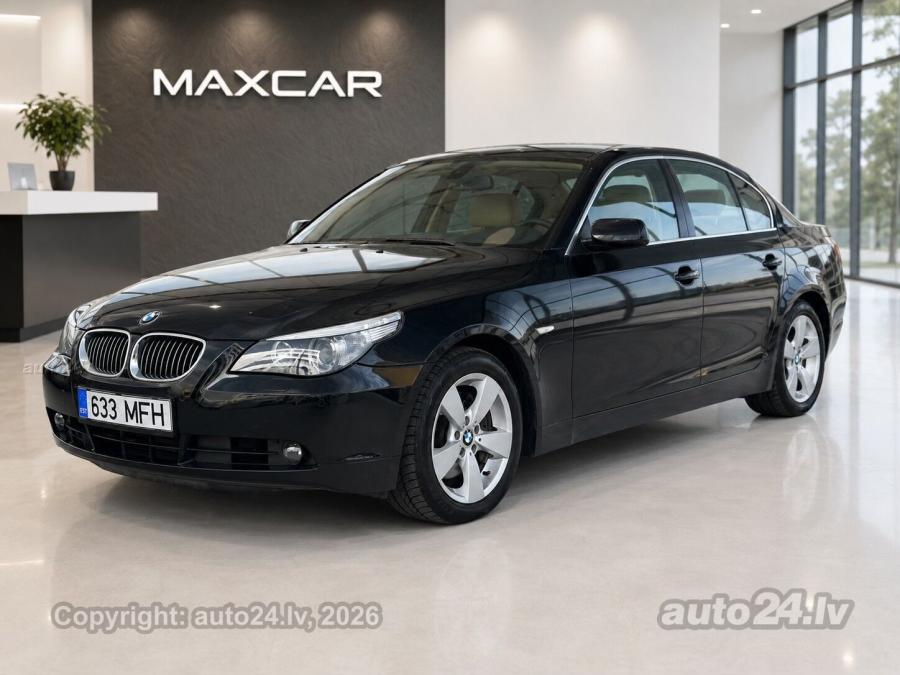 Black BMW 5 Series 2005 in Tallinn, with an engine capacity of 2.50 L and mileage of 218 thousand km for 3999 €, photo 4 on AUTOMOTO.COM.LV