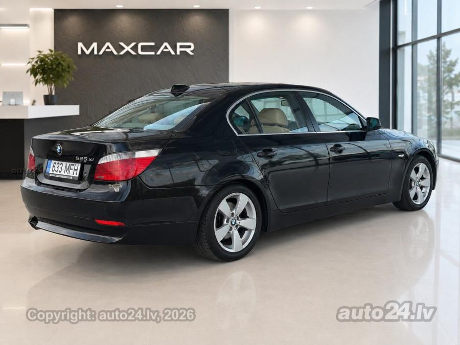 Black BMW 5 Series 2005 in Tallinn, with an engine capacity of 2.50 L and mileage of 218 thousand km for 3999 €, photo 7 on AUTOMOTO.COM.LV