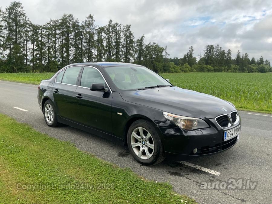 Black BMW 5 Series 2005 in Rapla, with an engine capacity of 2.50 L and mileage of 0 thousand km for 2850 €, photo 3 on AUTOMOTO.COM.LV