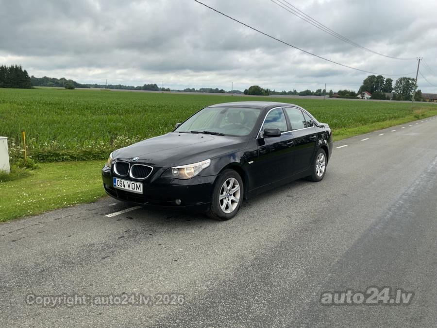 Black BMW 5 Series 2005 in Rapla, with an engine capacity of 2.50 L and mileage of 0 thousand km for 2850 €, photo 4 on AUTOMOTO.COM.LV