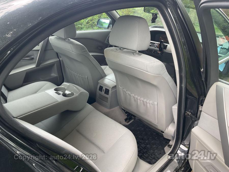 Black BMW 5 Series 2005 in Rapla, with an engine capacity of 2.50 L and mileage of 0 thousand km for 2850 €, photo 8 on AUTOMOTO.COM.LV