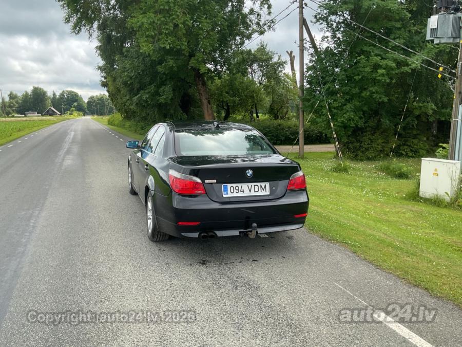 Black BMW 5 Series 2005 in Rapla, with an engine capacity of 2.50 L and mileage of 0 thousand km for 2850 €, photo 10 on AUTOMOTO.COM.LV