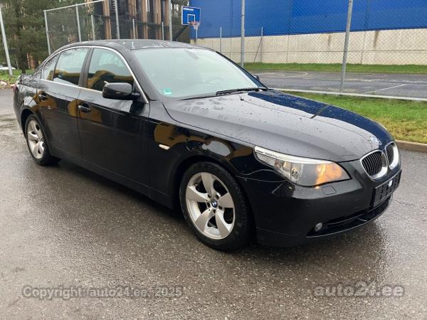 Black BMW 5 Series 2006 in Tartu, with an engine capacity of 2.50 L and mileage of 297 thousand km for 4990 €, photo 1 on AUTOMOTO.COM.LV