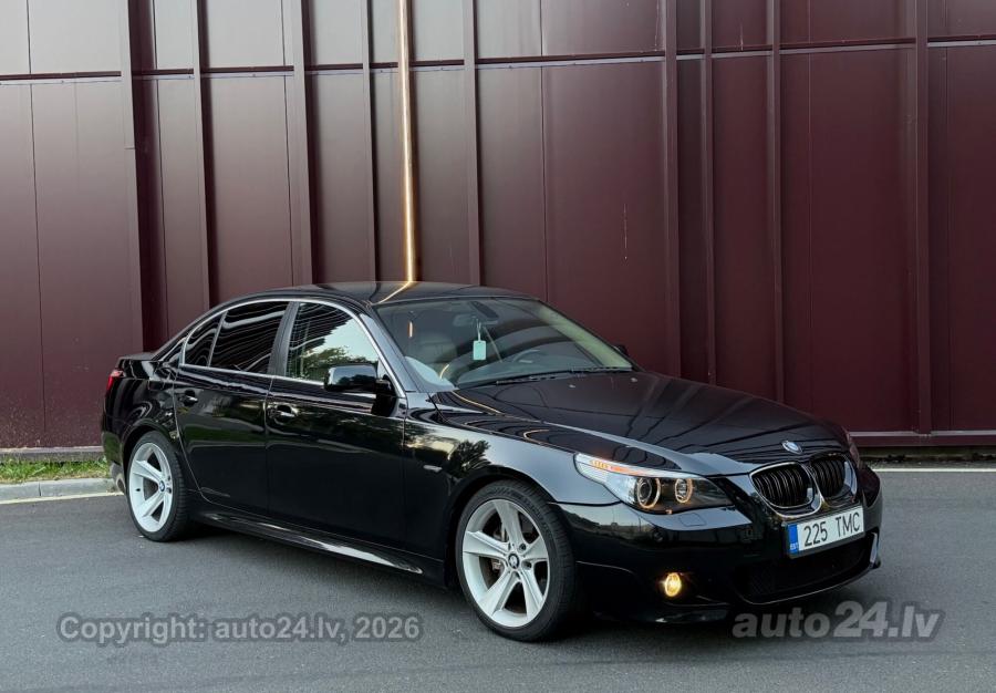 Melns BMW 5 Series 2006 Tartu, ar dzinēja tilpumu 3.00 L un nobraukumu 370 tūkst. km par 5900 €, foto 1 vietnē AUTOMOTO.COM.LV