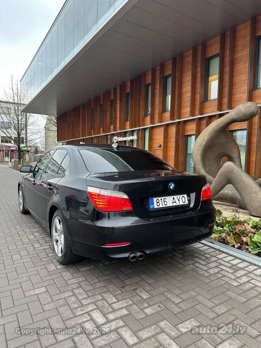 Black BMW 5 Series 2007 in Viljandi, with an engine capacity of 3.00 L and mileage of 240 thousand km for 4999 €, photo 4 on AUTOMOTO.COM.LV