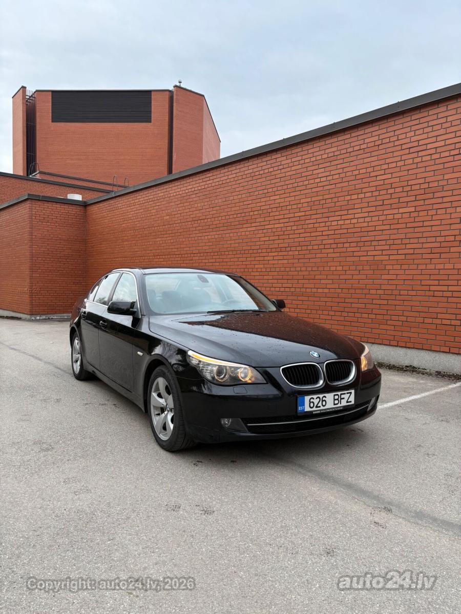 Melns BMW 5 Series 2007 Tallina, ar dzinēja tilpumu 3.00 L un nobraukumu 360 tūkst. km par 5800 €, foto 1 vietnē AUTOMOTO.COM.LV