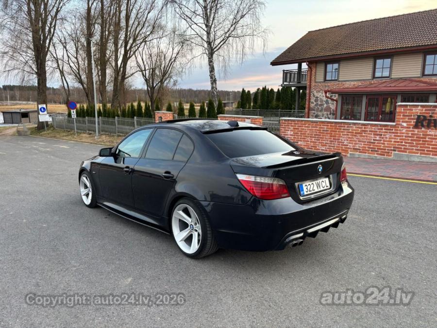 Black BMW 5 Series 2007 in Tartu, with an engine capacity of 3.00 L and mileage of 392 thousand km for 6500 €, photo 3 on AUTOMOTO.COM.LV