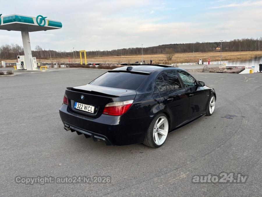 Black BMW 5 Series 2007 in Tartu, with an engine capacity of 3.00 L and mileage of 392 thousand km for 6500 €, photo 5 on AUTOMOTO.COM.LV