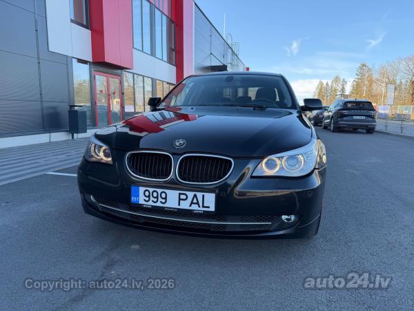 Black BMW 5 Series 2007 in Tallinn, with an engine capacity of 3.00 L and mileage of 348 thousand km for 6299 €, photo 5 on AUTOMOTO.COM.LV
