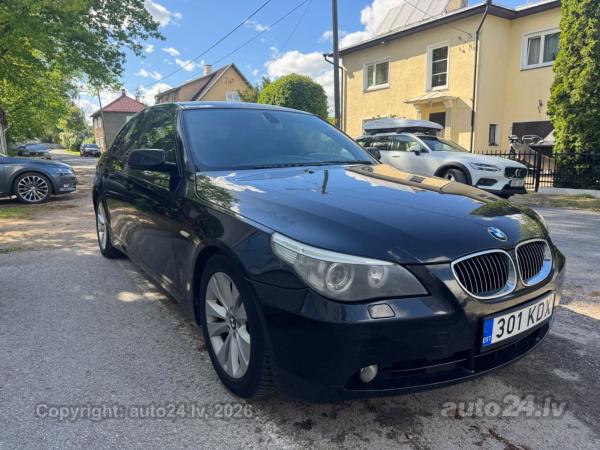 Black BMW 5 Series 2007 in Tallinn, with an engine capacity of 2.50 L and mileage of 301 thousand km for 3499 €, photo 1 on AUTOMOTO.COM.LV