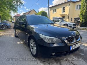 Melns BMW 5 Series 2007 Tallina, ar dzinēja tilpumu 2.50 L un nobraukumu 301 tūkst. km par 3499 €, foto  vietnē AUTOMOTO.COM.LV