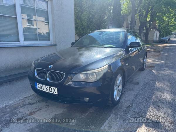 Black BMW 5 Series 2007 in Tallinn, with an engine capacity of 2.50 L and mileage of 301 thousand km for 3499 €, photo 2 on AUTOMOTO.COM.LV