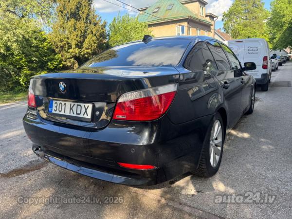 Black BMW 5 Series 2007 in Tallinn, with an engine capacity of 2.50 L and mileage of 301 thousand km for 3499 €, photo 5 on AUTOMOTO.COM.LV