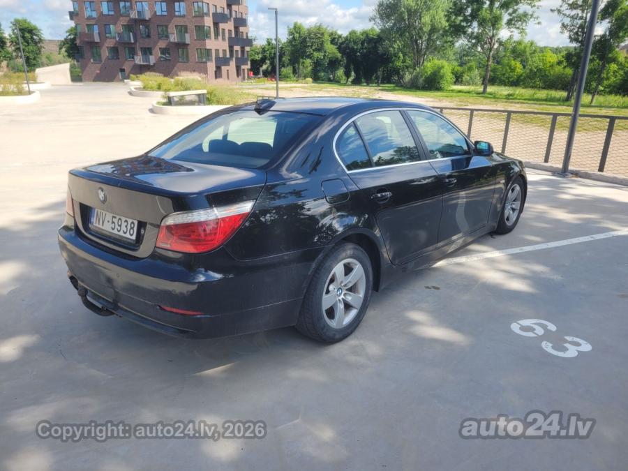 Black BMW 5 Series 2007 in Narva, with an engine capacity of 2.50 L and mileage of 273 thousand km for 1600 €, photo 3 on AUTOMOTO.COM.LV