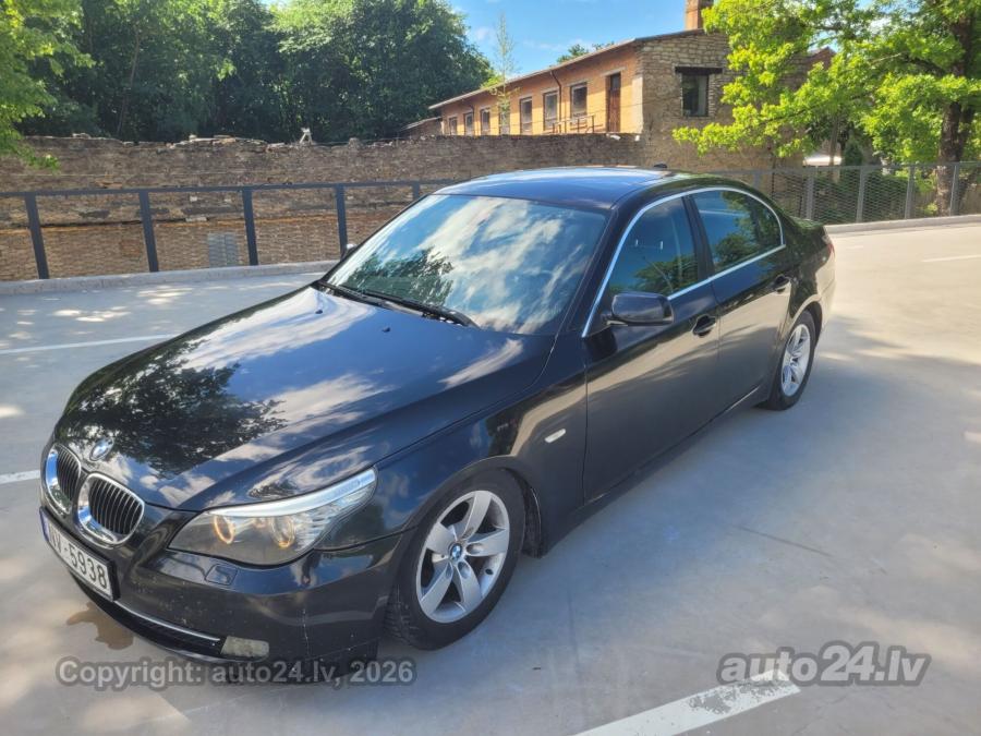 Black BMW 5 Series 2007 in Narva, with an engine capacity of 2.50 L and mileage of 273 thousand km for 1600 €, photo 4 on AUTOMOTO.COM.LV