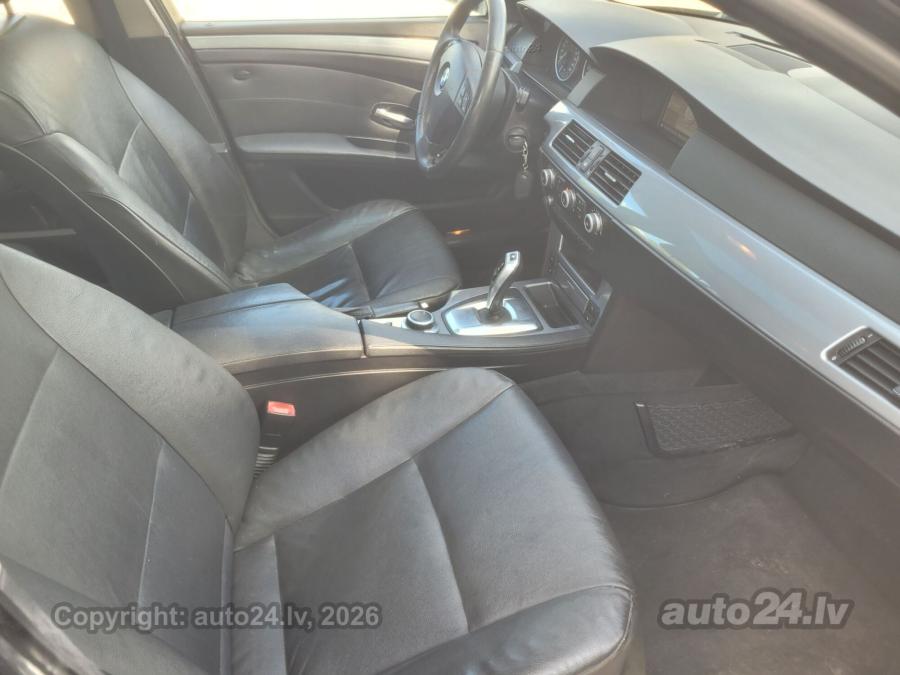 Black BMW 5 Series 2007 in Narva, with an engine capacity of 2.50 L and mileage of 273 thousand km for 1600 €, photo 7 on AUTOMOTO.COM.LV
