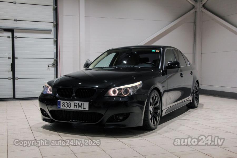 Black BMW 5 Series 2007 in Tallinn, with an engine capacity of 3.00 L and mileage of 265 thousand km for 5800 €, photo 1 on AUTOMOTO.COM.LV