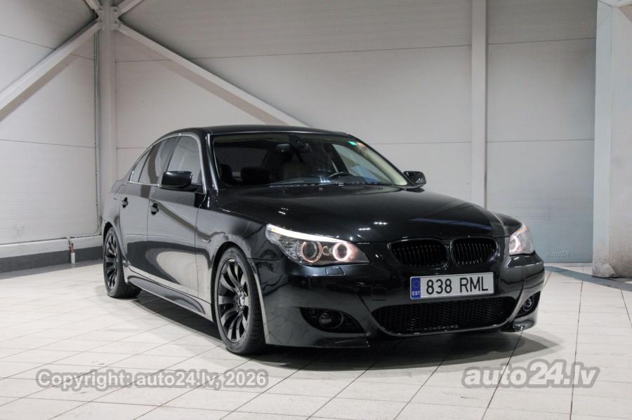 Black BMW 5 Series 2007 in Tallinn, with an engine capacity of 3.00 L and mileage of 265 thousand km for 5800 €, photo 4 on AUTOMOTO.COM.LV