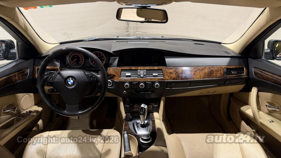 Black BMW 5 Series 2007 in Tallinn, with an engine capacity of 3.00 L and mileage of 265 thousand km for 5800 €, photo 12 on AUTOMOTO.COM.LV
