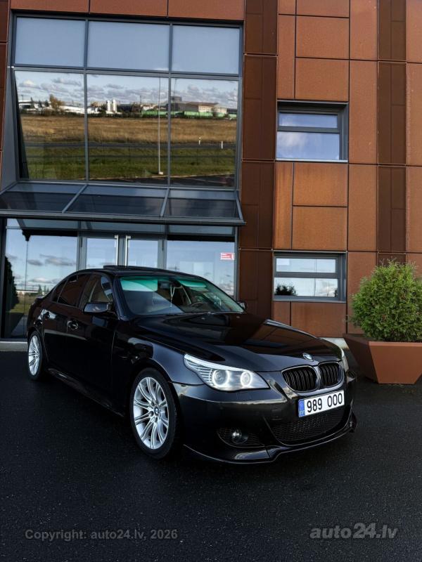 Melns BMW 5 Series 2008 Tallina, ar dzinēja tilpumu 3.00 L un nobraukumu 415 tūkst. km par 7500 €, foto 1 vietnē AUTOMOTO.COM.LV
