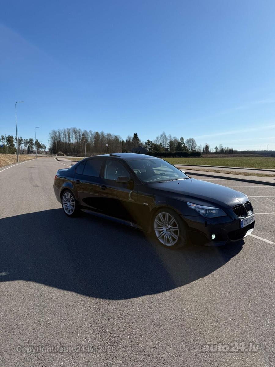 Melns BMW 5 Series 2008 Tallina, ar dzinēja tilpumu 3.00 L un nobraukumu 360 tūkst. km par 8000 €, foto 4 vietnē AUTOMOTO.COM.LV