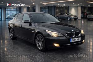 Black BMW 5 Series 2008 in Tallinn, with an engine capacity of 2.00 L and mileage of 329 thousand km for 3499 €, photo  on AUTOMOTO.COM.LV