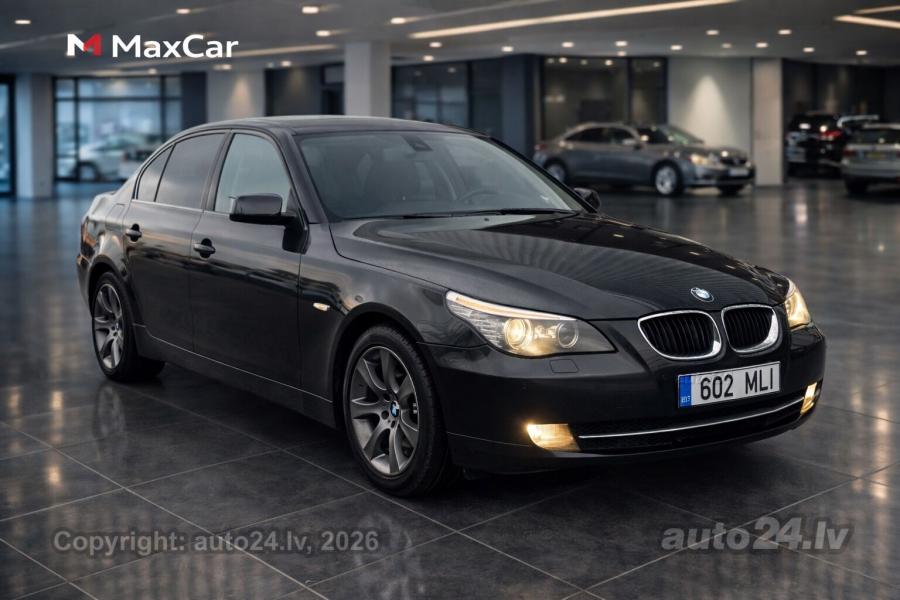 Melns BMW 5 Series 2008 Tallina, ar dzinēja tilpumu 2.00 L un nobraukumu 329 tūkst. km par 3499 €, foto 1 vietnē AUTOMOTO.COM.LV