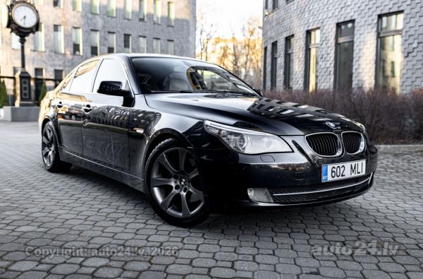 Melns BMW 5 Series 2008 Tallina, ar dzinēja tilpumu 2.00 L un nobraukumu 329 tūkst. km par 4999 €, foto 2 vietnē AUTOMOTO.COM.LV