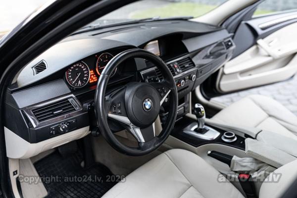 Melns BMW 5 Series 2008 Tallina, ar dzinēja tilpumu 2.00 L un nobraukumu 329 tūkst. km par 4999 €, foto 7 vietnē AUTOMOTO.COM.LV