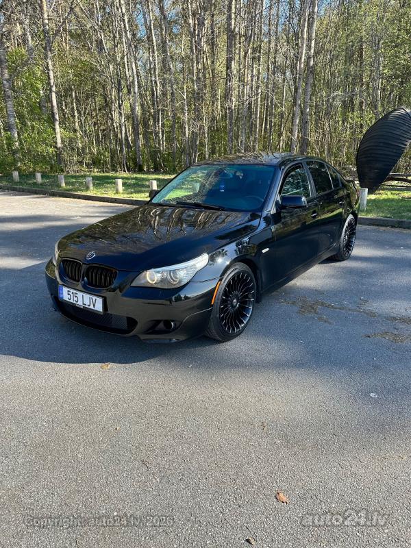 Black BMW 5 Series 2008 in Parnu, with an engine capacity of 3.00 L and mileage of 134 thousand km for 8500 €, photo 1 on AUTOMOTO.COM.LV