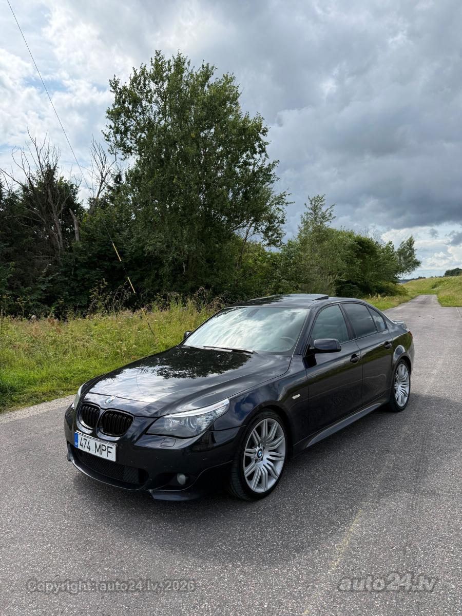 Black BMW 5 Series 2008 in Tallinn, with an engine capacity of 3.00 L and mileage of 370 thousand km for 7500 €, photo 3 on AUTOMOTO.COM.LV
