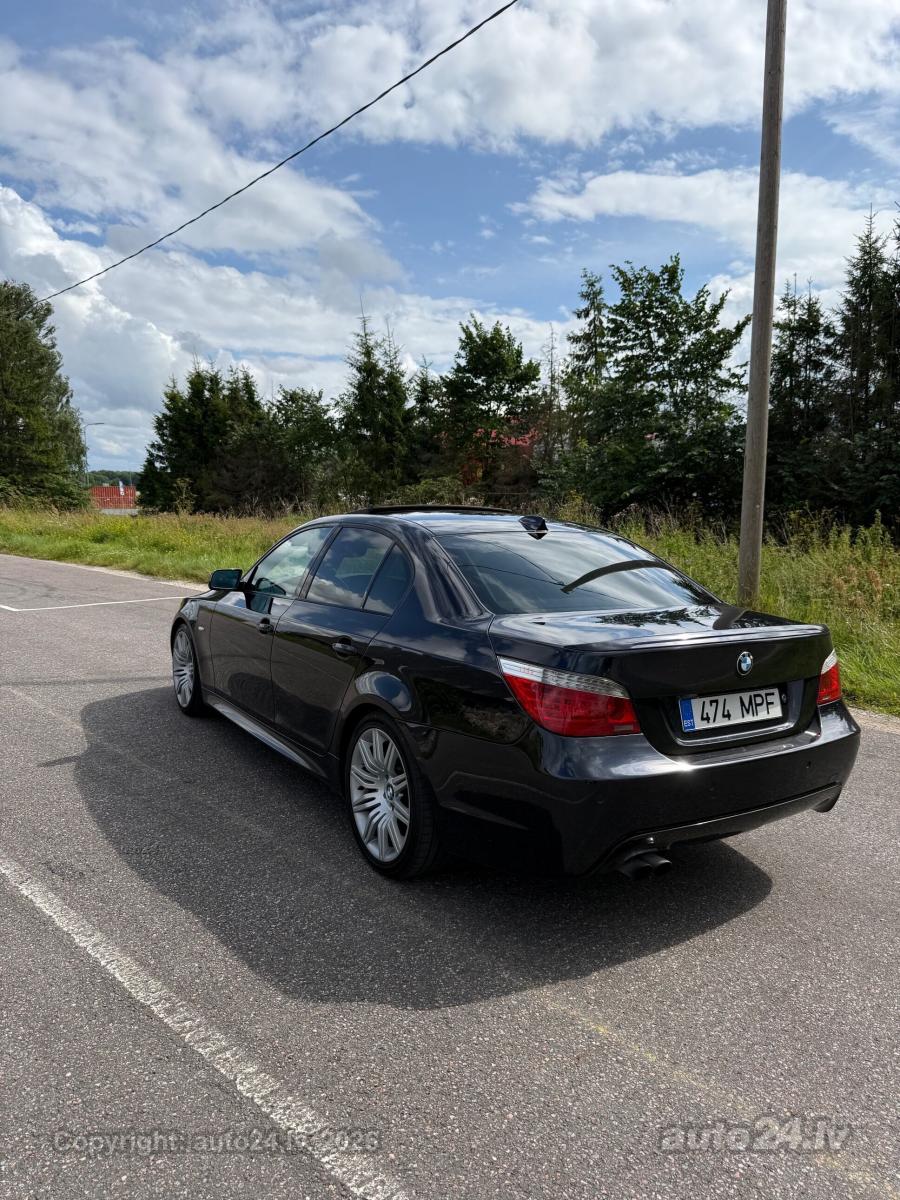 Black BMW 5 Series 2008 in Tallinn, with an engine capacity of 3.00 L and mileage of 370 thousand km for 7500 €, photo 5 on AUTOMOTO.COM.LV