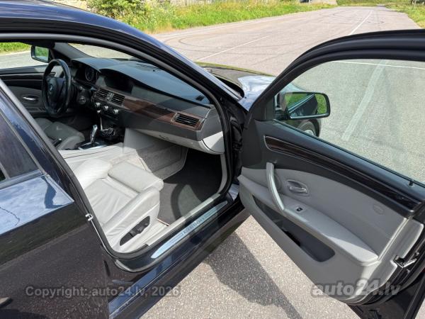 Black BMW 5 Series 2008 in Tallinn, with an engine capacity of 3.00 L and mileage of 370 thousand km for 7500 €, photo 6 on AUTOMOTO.COM.LV