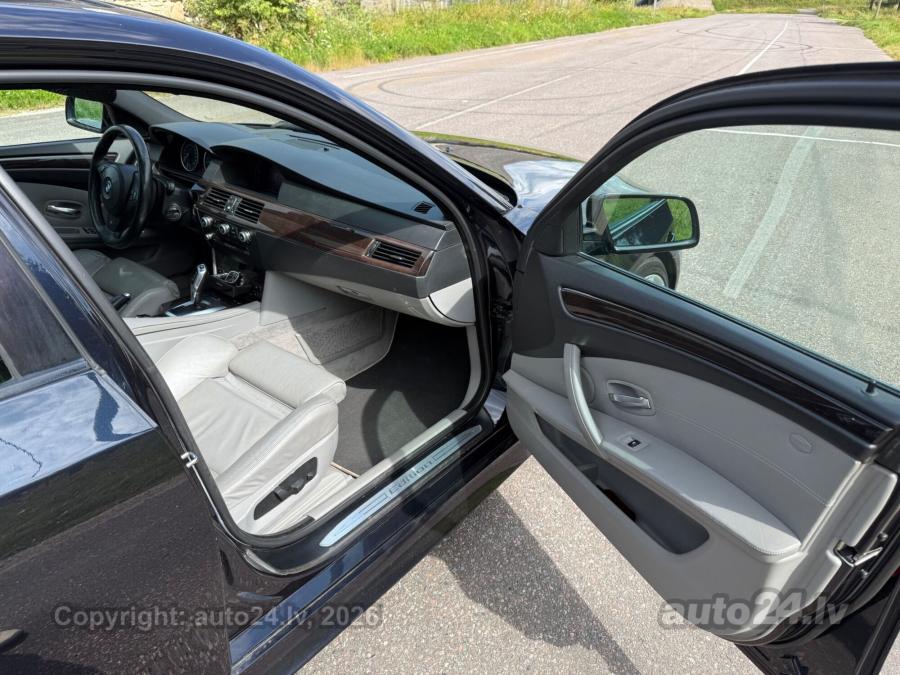 Black BMW 5 Series 2008 in Tallinn, with an engine capacity of 3.00 L and mileage of 370 thousand km for 7500 €, photo 7 on AUTOMOTO.COM.LV