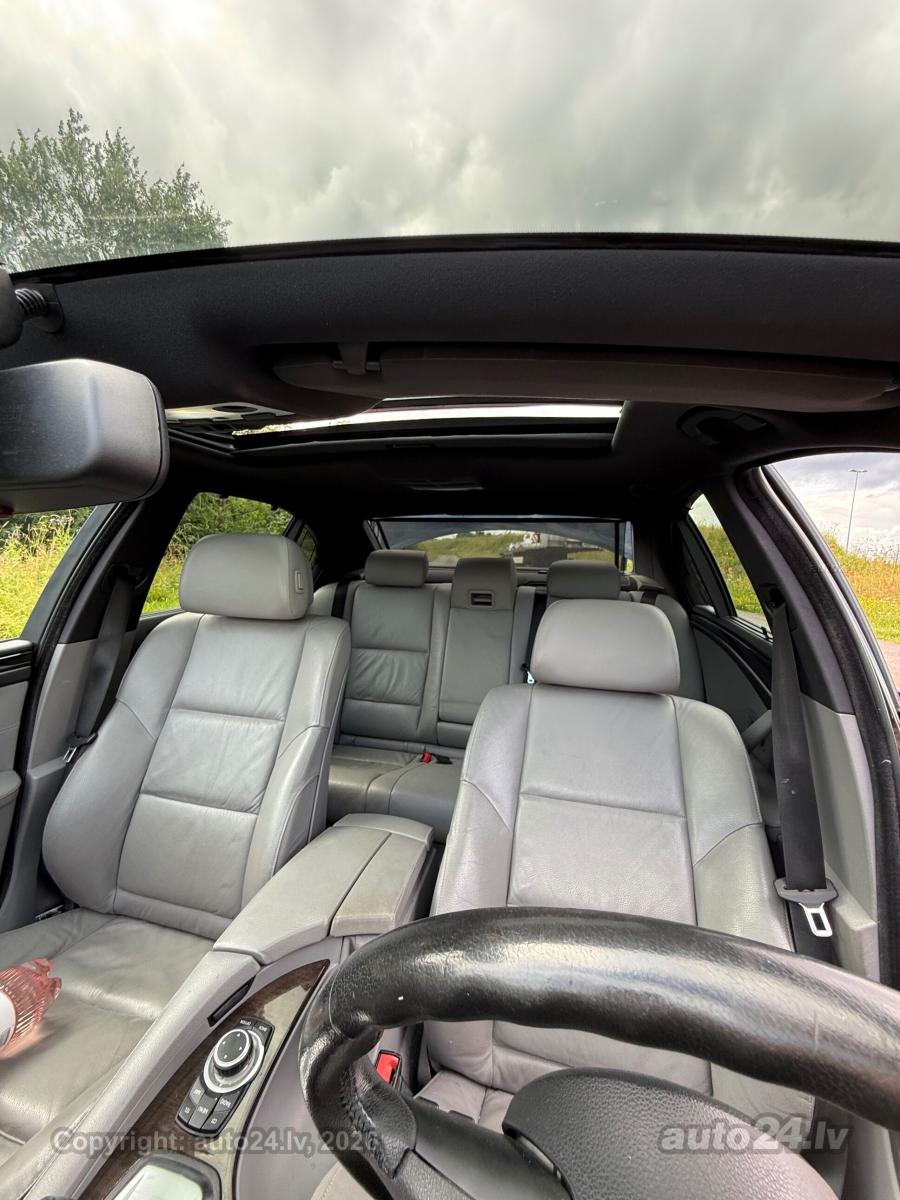Black BMW 5 Series 2008 in Tallinn, with an engine capacity of 3.00 L and mileage of 370 thousand km for 7500 €, photo 12 on AUTOMOTO.COM.LV