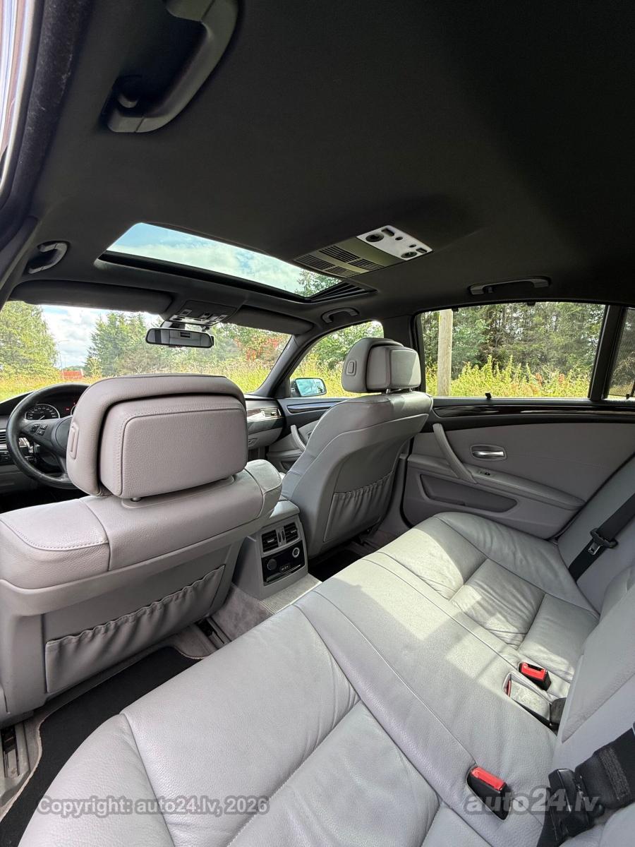 Black BMW 5 Series 2008 in Tallinn, with an engine capacity of 3.00 L and mileage of 370 thousand km for 7500 €, photo 13 on AUTOMOTO.COM.LV