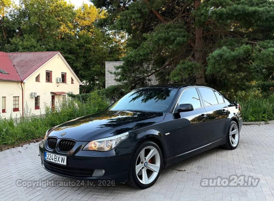 Черный БМВ 5 Серия 2008 в Тарту, объемом двигателя 3.00 л и пробегом 405 тыс. км за 5500 €, фото 1 на AUTOMOTO.COM.LV