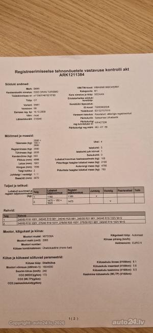 Черный БМВ 5 Серия 2009 в Тарту, объемом двигателя 3.00 л и пробегом 315 тыс. км за 7499 €, фото 31 на AUTOMOTO.COM.LV