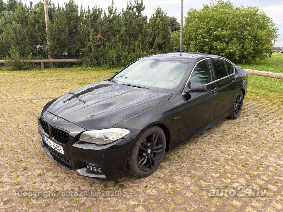 Black BMW 5 Series 2010 in Tallinn, with an engine capacity of 3.00 L and mileage of 336 thousand km for 10000 €, photo 7 on AUTOMOTO.COM.LV