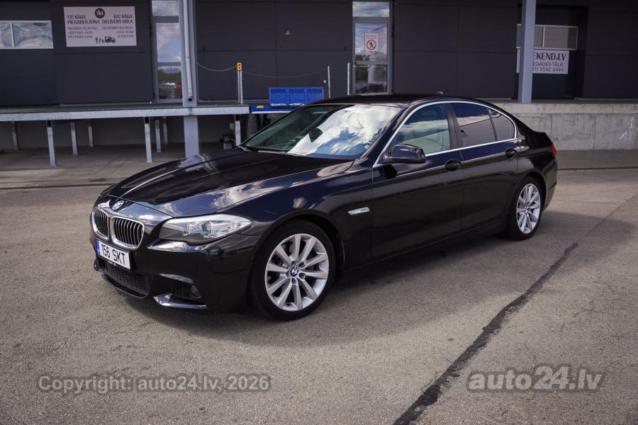 Black BMW 5 Series 2010 in Tallinn, with an engine capacity of 3.00 L and mileage of 271 thousand km for 10990 €, photo 1 on AUTOMOTO.COM.LV