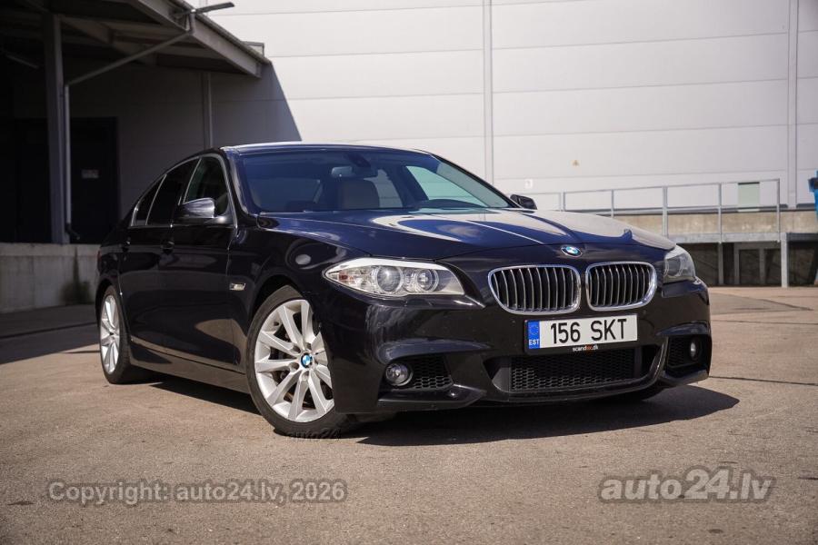 Black BMW 5 Series 2010 in Tallinn, with an engine capacity of 3.00 L and mileage of 271 thousand km for 10990 €, photo 10 on AUTOMOTO.COM.LV