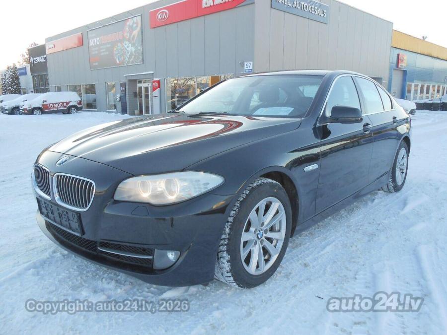 Black BMW 5 Series 2011 in Viljandi, with an engine capacity of 2.00 L and mileage of 205 thousand km for 10790 €, photo 1 on AUTOMOTO.COM.LV